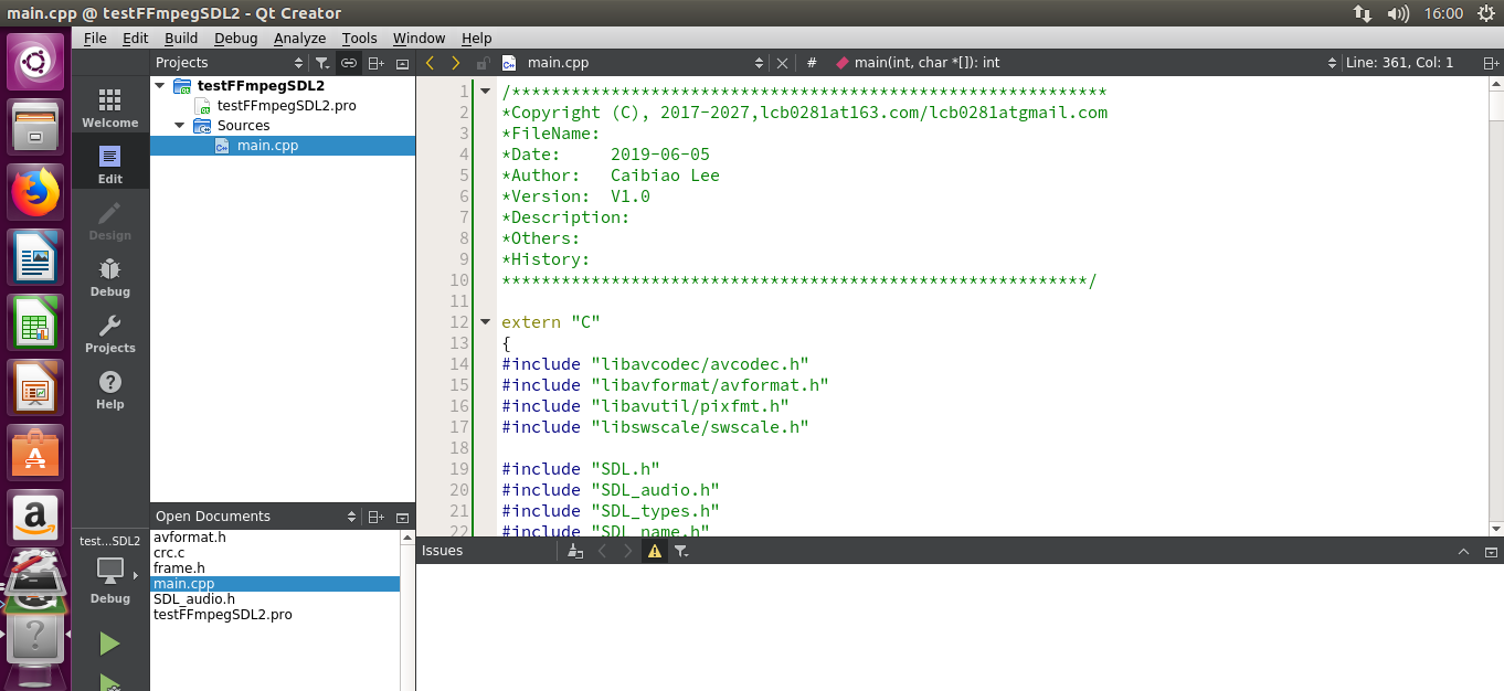linux下QT开发FFMPEG SDL2环境搭建及测试_sdl2 linux-CSDN博客