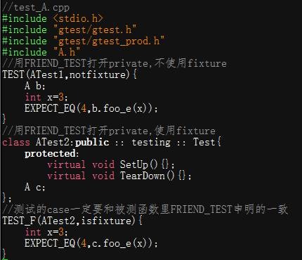 Google Test(GTest) protect protection/private attribute code testing ...