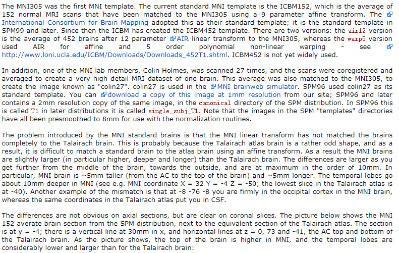 Talairach 和 MNI 坐标转换_只能输入talairach坐标,而不能输入mni坐标-CSDN博客