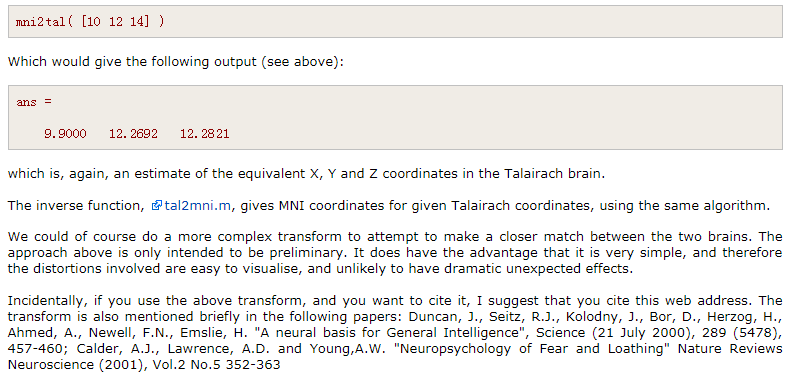 Talairach 和 MNI 坐标转换_只能输入talairach坐标,而不能输入mni坐标-CSDN博客