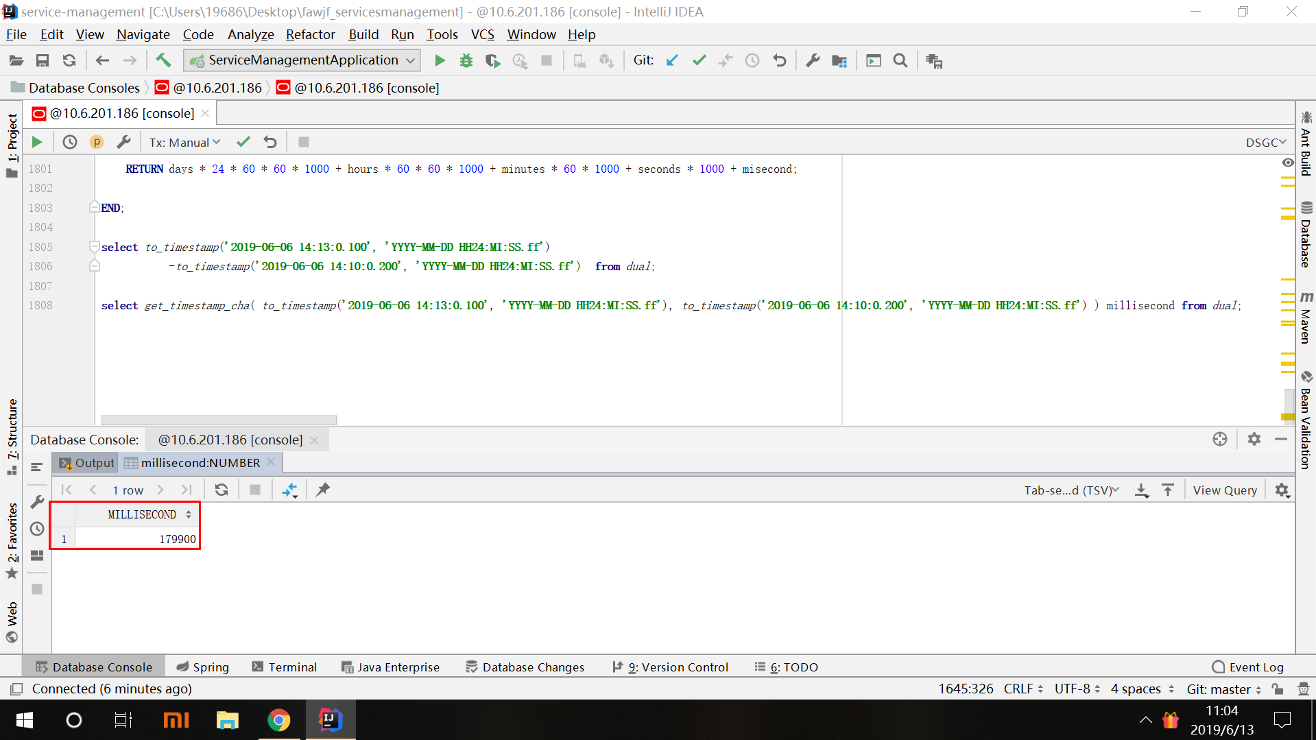 Oracle SQL 两个日期类型毫秒值求差，日期转毫秒，时间差（ms）自定义函数解决毫秒差_sql 日期转毫秒值-CSDN博客