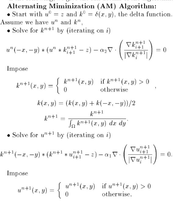 学习笔记 Deblur系列 【2】 Total Variation Blind Deconvolution Csdn博客