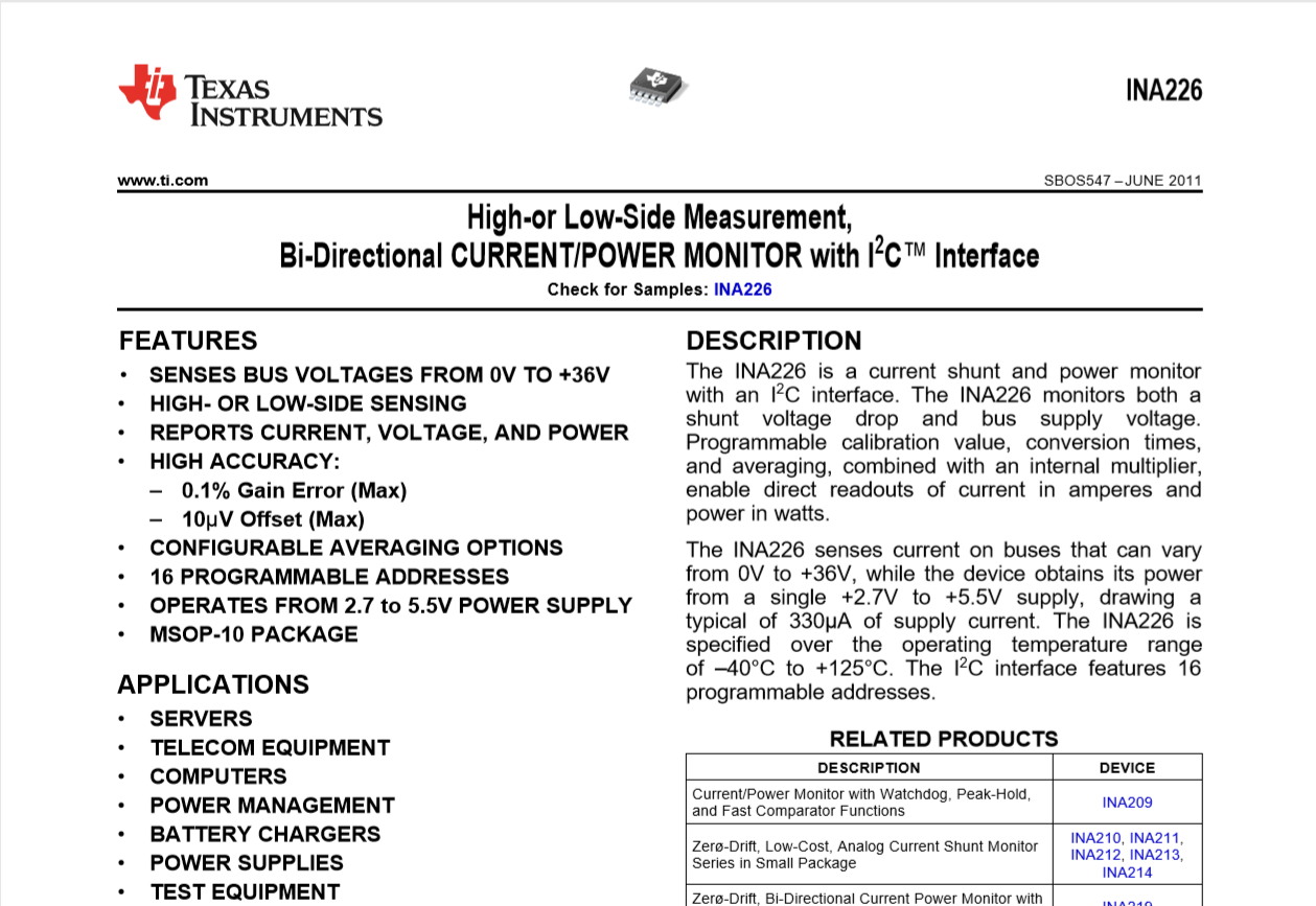 INA266电压电流模块驱动-CSDN博客
