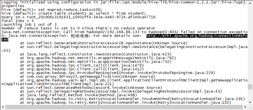 hive在执行插入操作的时候insert into student values(1,"ss");报错_hive> insert into stu values(1,"ss");停住-CSDN博客