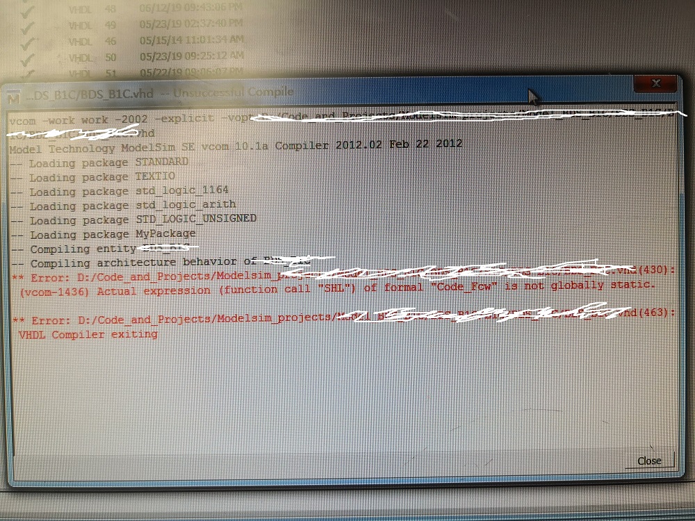 modelsim进行VHDL仿真时问题“** is not globally static”_vivado除法器显示is not globally static-CSDN博客