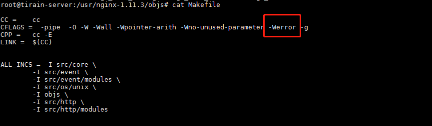 Ubuntu 安装nginx 编译时候报objs/Makefile:460: recipe for target 'objs/src/core/ngx_murmurhash.o' failed ...