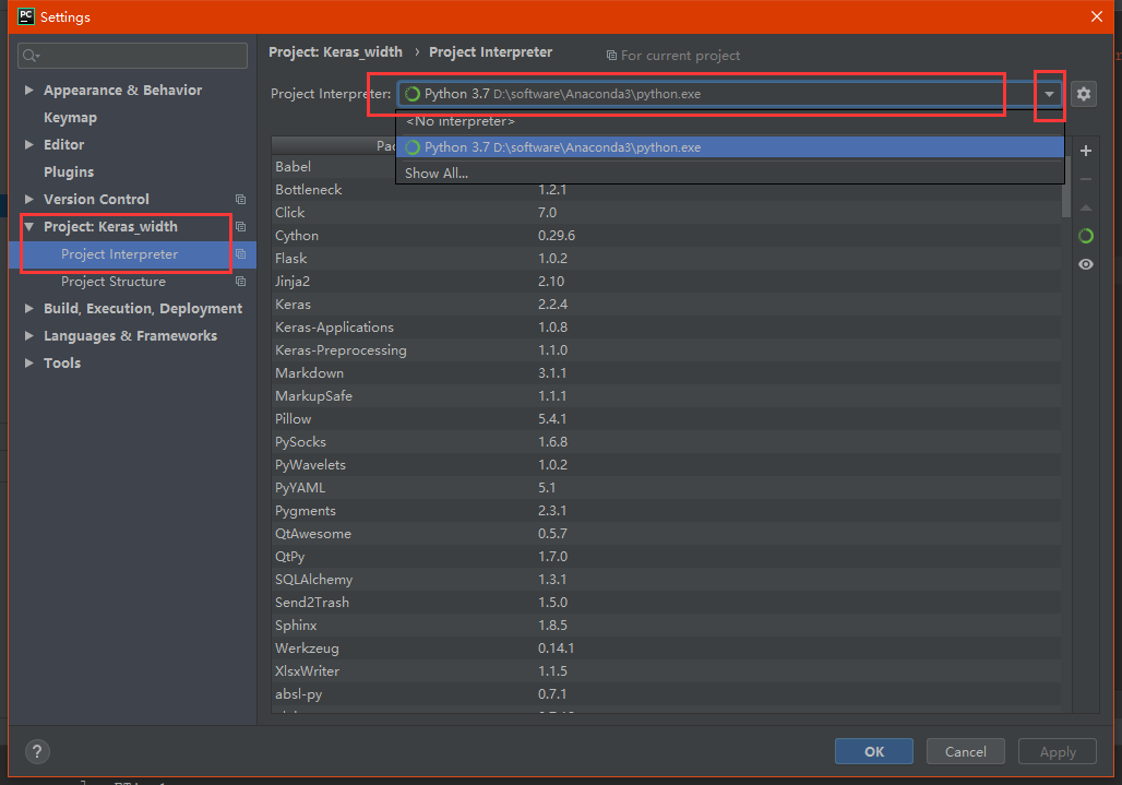 Windows下基于pycharm进行Keras配置_pycharm使用keras训练设置环境windows-CSDN博客