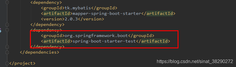 Spring Boot中pom Xml文件注入test测试依赖时报错 Spring Boot 测试类 无法 Pom Csdn博客