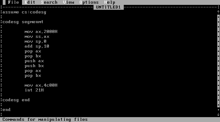 【8086汇编】王爽汇编语言（第三版）实验3详解 —— 编程、编译、链接、跟踪8086如何保存为可执行文件 Csdn博客