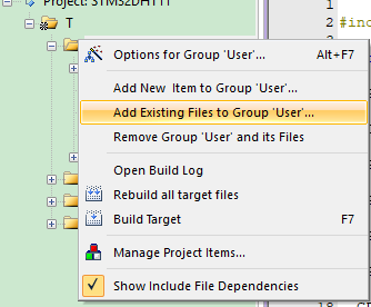 Error: L6218E: Undefined symbol XXXX (referred from main.o)_l6218e ...