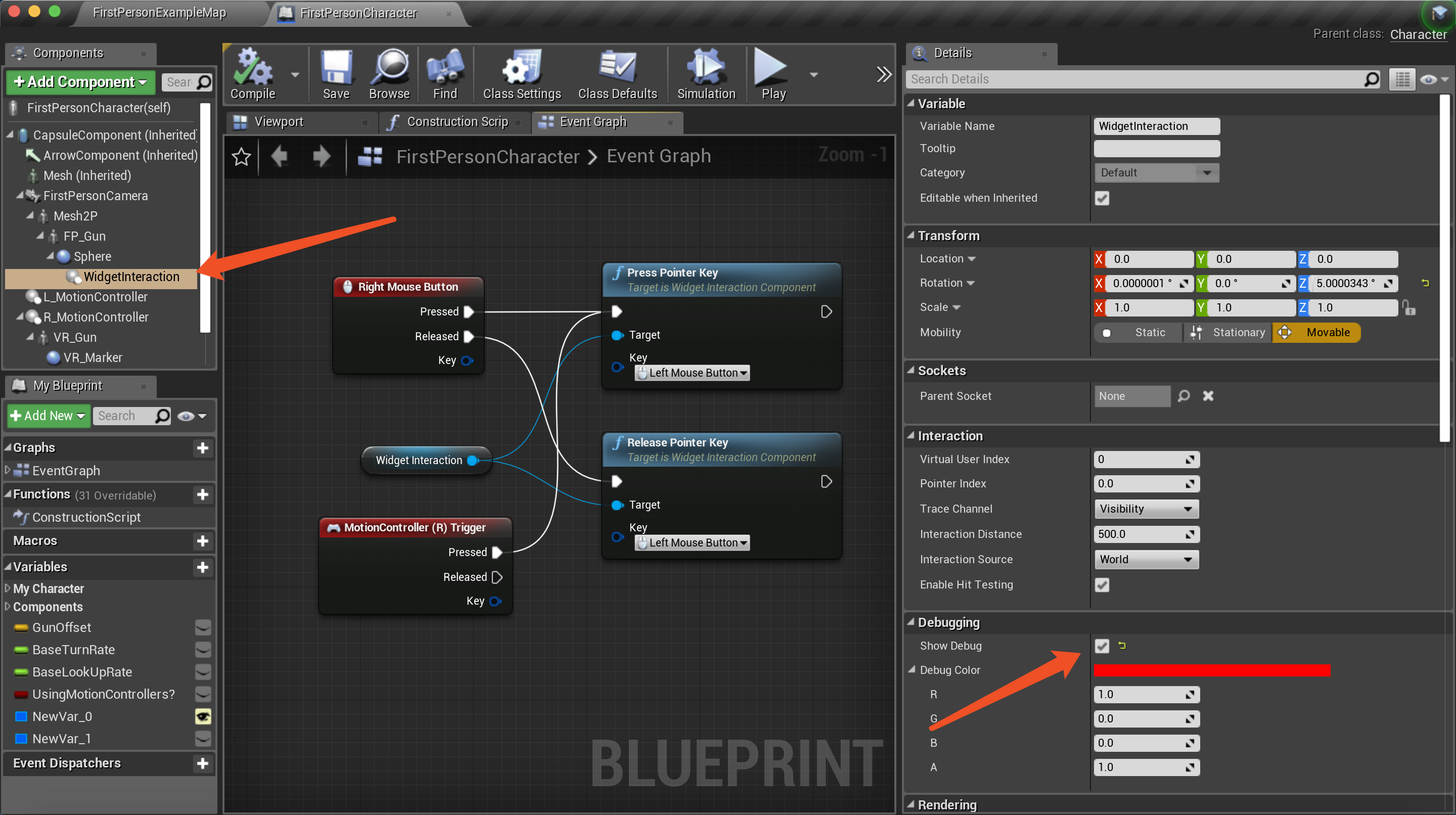 UE4 蓝图学习 创建3D小部件交互_ue press pointer key-CSDN博客