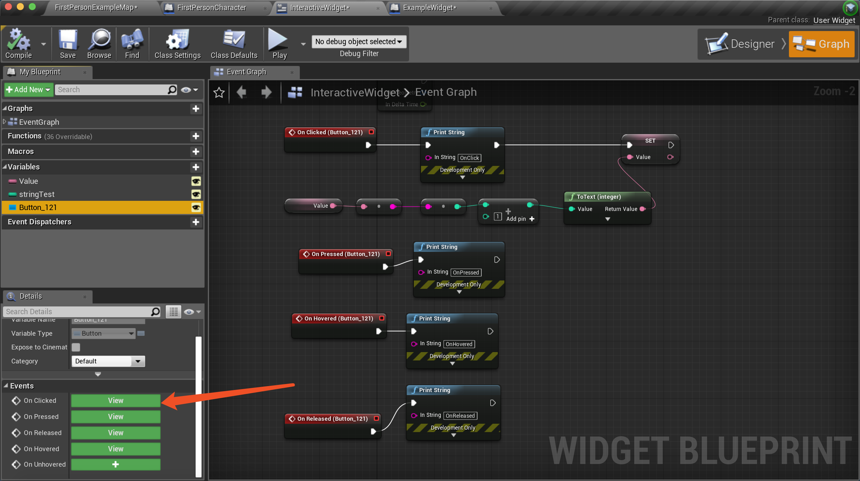 UE4 蓝图学习 创建3D小部件交互_ue press pointer key-CSDN博客