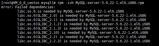 Linux安装mysql出错:error Failed Dependencies Libaio So 1 Is Needed By