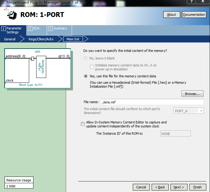 fpga-实例化rom存放mif文件_mif文件导入rom-CSDN博客