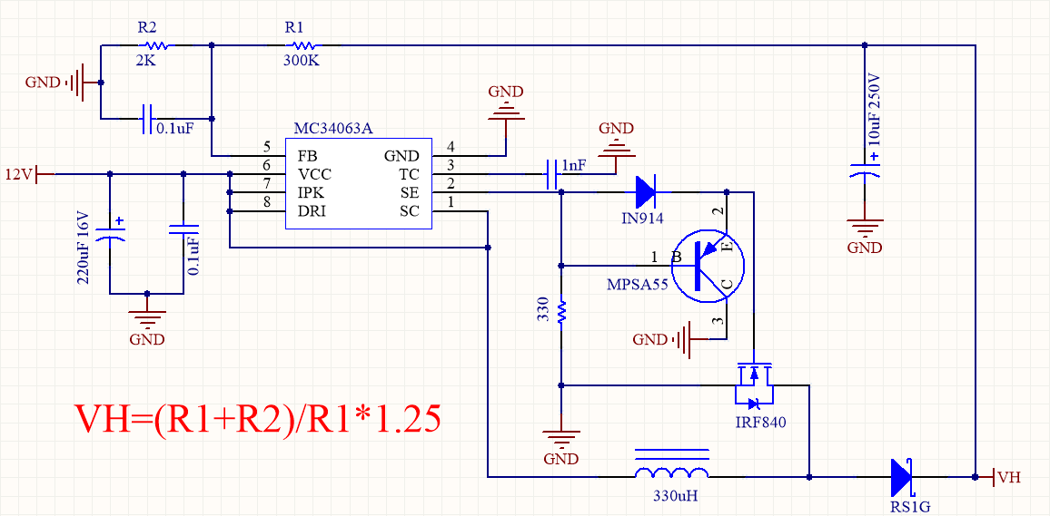 利用MC34063升压180V的心（辛）路（酸）历（经）程（历）_城北二哈的博客-CSDN博客