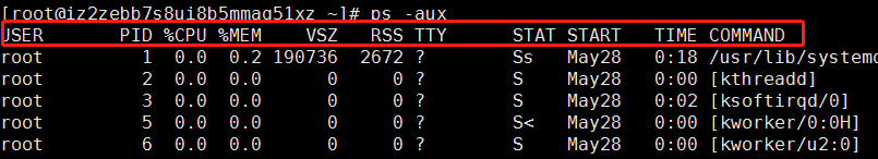 Linux ps命令详细参数_ps -aux -ef区别-CSDN博客
