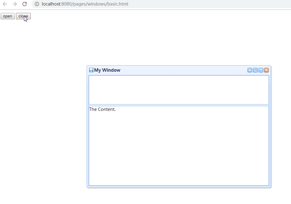 EasyUI中Window窗口的简单使用_easyui 获取子页面window-CSDN博客
