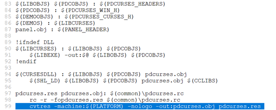 PDCurses在Windows下编译流程_sunny_老王的博客-CSDN博客