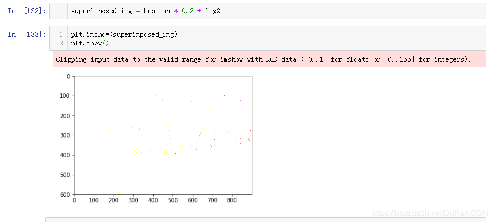 利用matplotlib的pltimshow显示cv2图像以及图像叠加显示数据类型不对的问题clipping Input Data To The Valid Range For