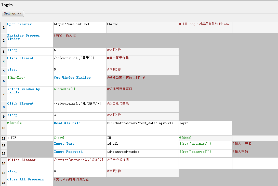 【robotframework错误集合一】AttributeError: 'ForLoop' object has no attribute 'report_invalid_syntax ...