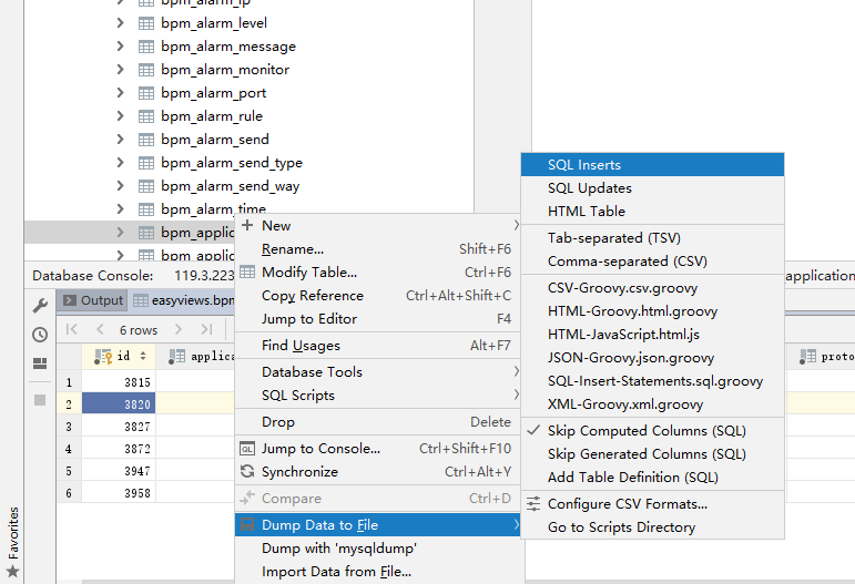 Data Grip数据库工具如何导出表格及恢复表格_datagrip 工作空间丢失-CSDN博客