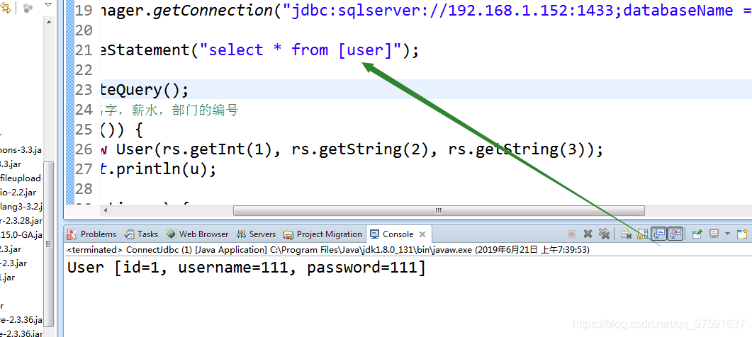 Commicrosoftsqlserverjdbcsqlserverexception 关键字 User 附近有语法错误