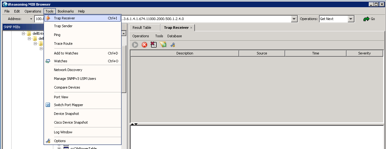 利用iReasoning MIB Browser测试DELLEMC Storage Center SC9000 SNMPv3功能 ...