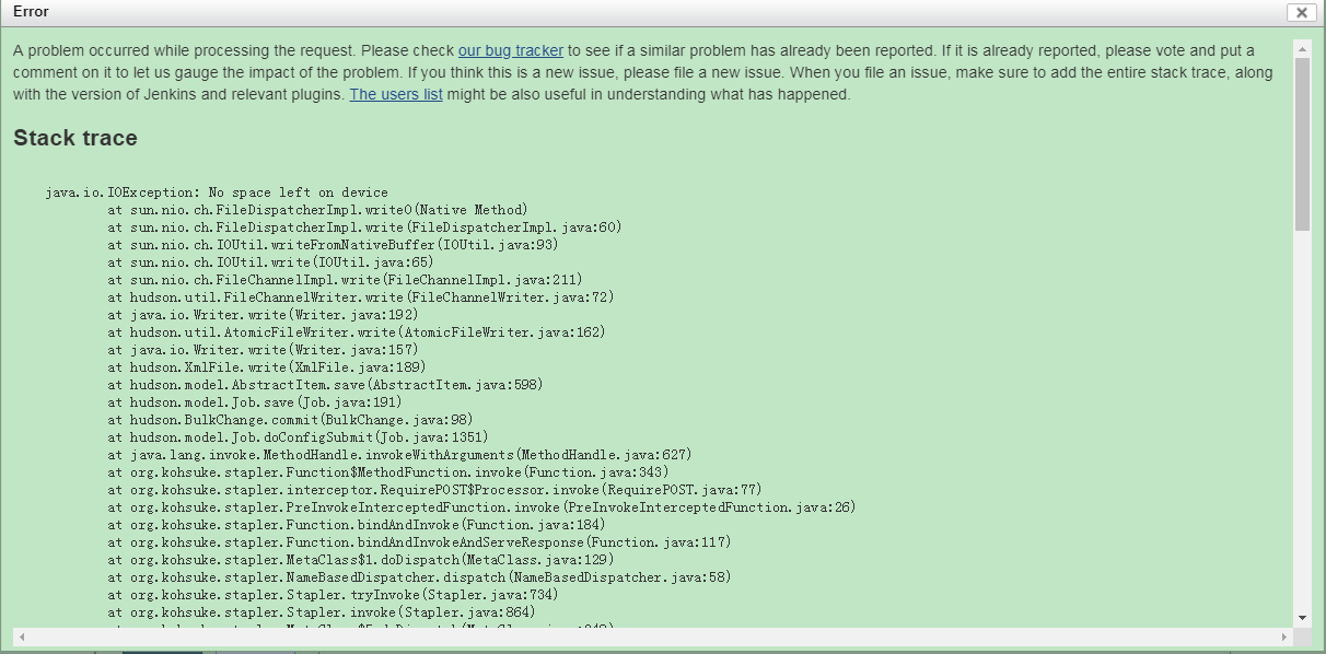 Jenkins 无法使用 No space left on device 分析解决方案_jenkins no space left on device-CSDN博客