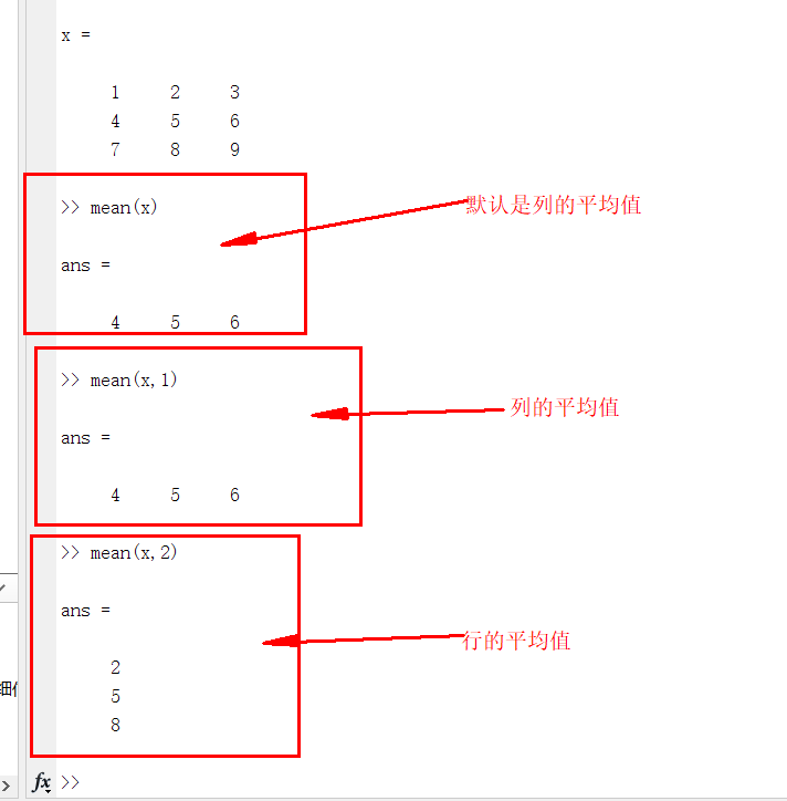 MATLAB里面的mean()如何使用：_mean(x)-CSDN博客