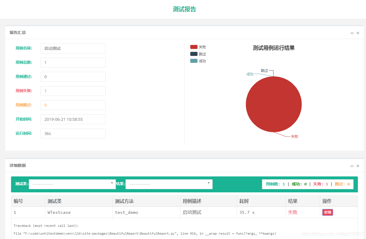 Unittestairtestbeautiulreport三者结合弄一份漂亮的测试报告beautifulreport Airtest Csdn博客