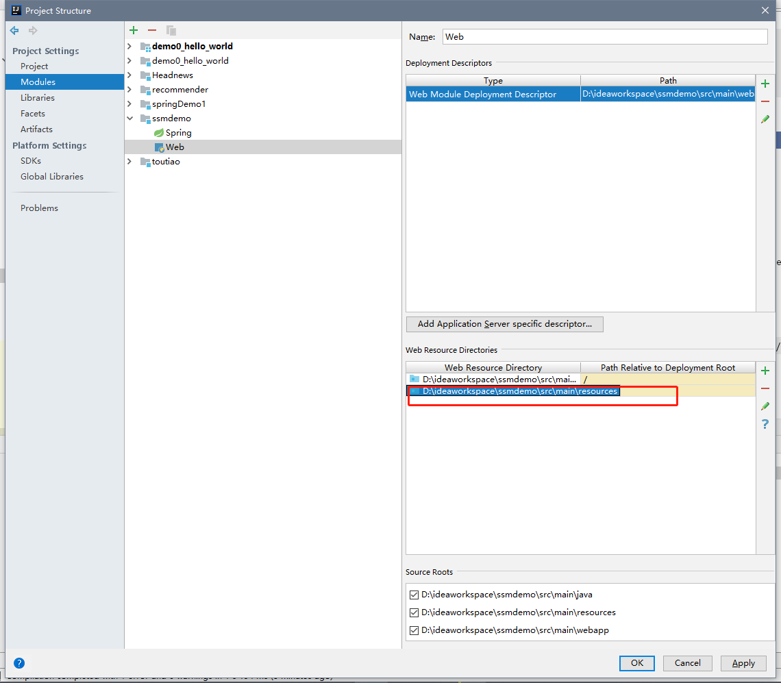 IDEA使用Maven构建Spring+SpringMVC+MyBatis整合项目demo成功执行但控制台Tomcat Locahost log输出No Spring ...