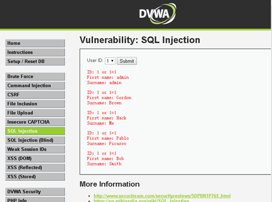 DVWA使用教程（SQL injection）（七）_ai_64的博客-CSDN博客