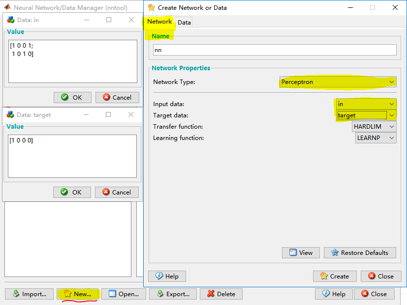 初探MATLAB神经网络——nntool_matlab nntool-CSDN博客