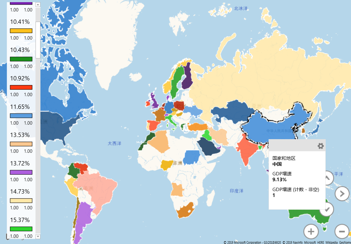 用Excel地图可视化——2017世界各国和地区GDP排名(初步统计版)_胖根的博客-CSDN博客_excel 世界地图