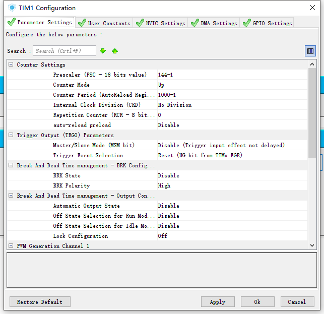 STM32Cube的PWM控制基础篇（三）定时器的PWM设置详解_ch idle state-CSDN博客