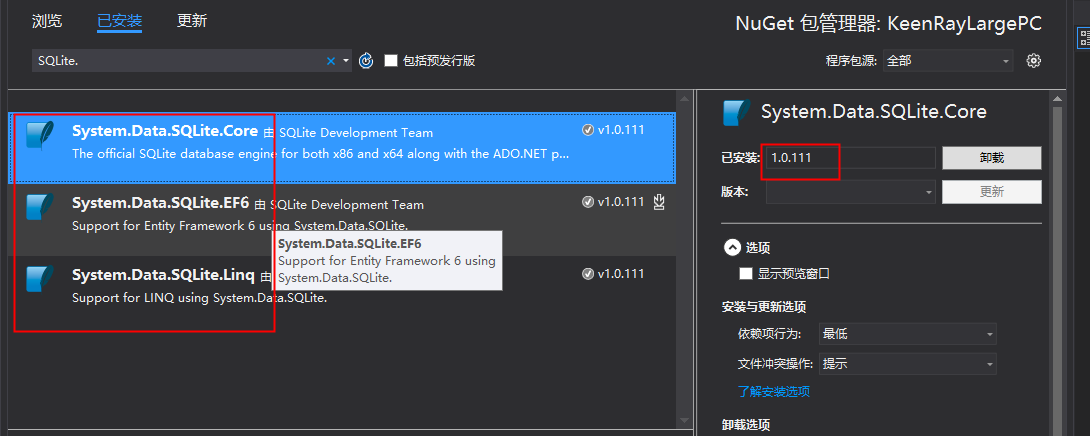 SQLite基础（五）缺乏数据提供者引发异常：The ADO.NET provider with invariant name 'System.Data.SQLite.EF6'-CSDN博客