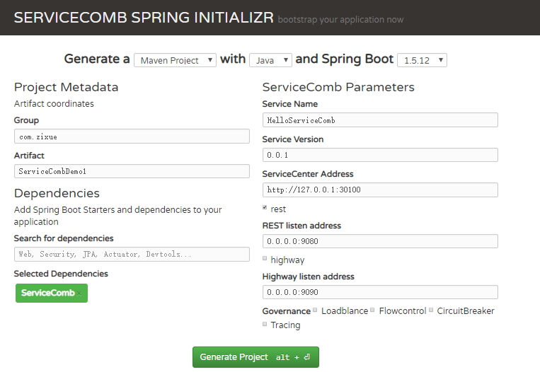 微服务ServiceComb入门案例_@restschema-CSDN博客