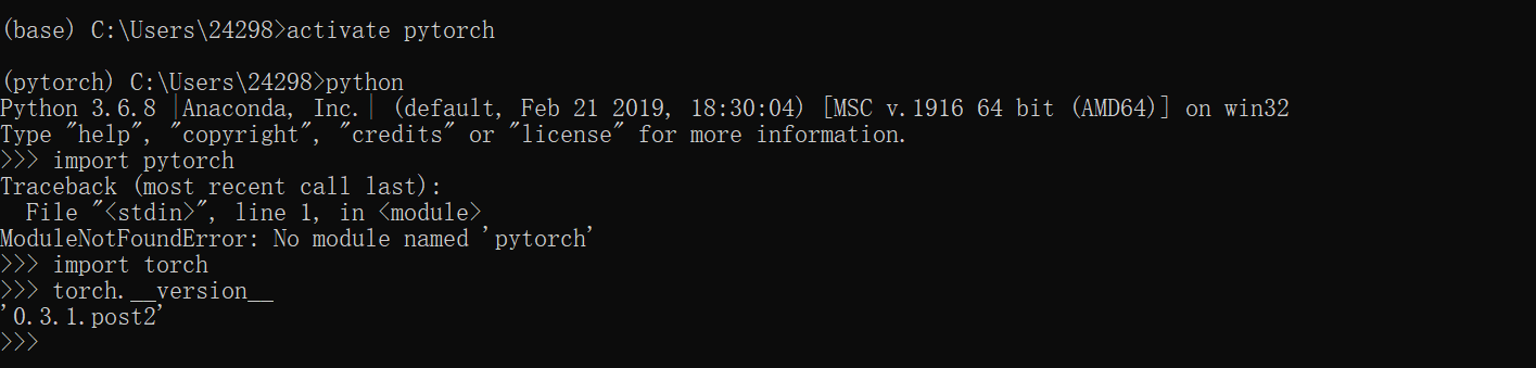使用anaconda3建立pytorch虚拟环境(Windows/Linux)--个人虚拟环境_windows下的anaconda创建linux的torch的虚拟环境可行吗?-CSDN博客