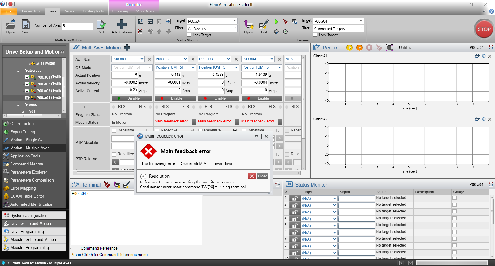 关于Elmo驱动器Main Feedback error错误处理_elmo error code-CSDN博客