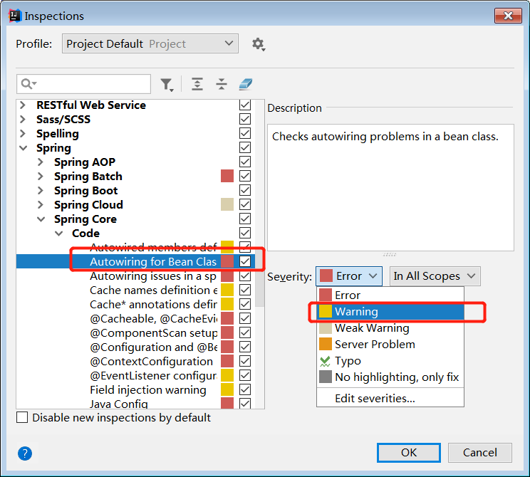 解决在idea中springboot项目通过@Autowired注解使mapper注入成功，但出现红色下划线错误问题。_idea中的@autowired下面有一条红线-CSDN博客