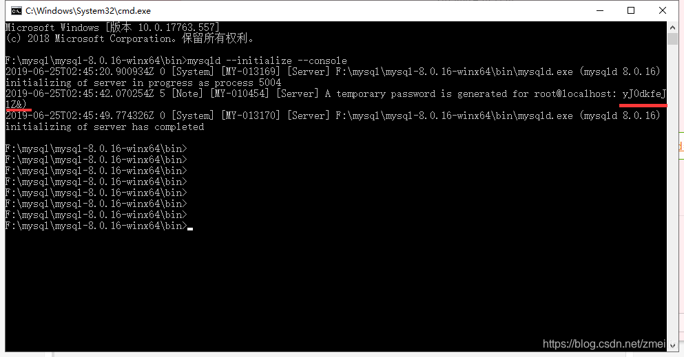 Mysql安装及初始化、登录、修改密码操作 Mysql初始化密码输出到控制台了 Csdn博客