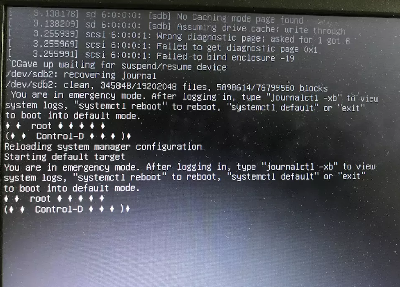 Ubuntu开机无法进入图形界面，自动进入emergency mode解决方法_ubuntu you are in emergency ...