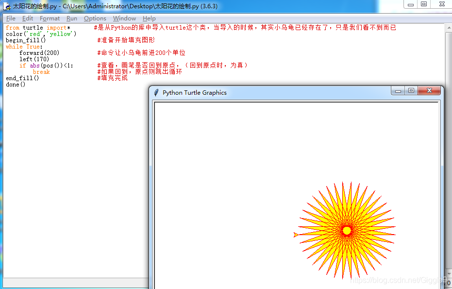 Python——太阳花的绘制太阳花代码python Csdn博客