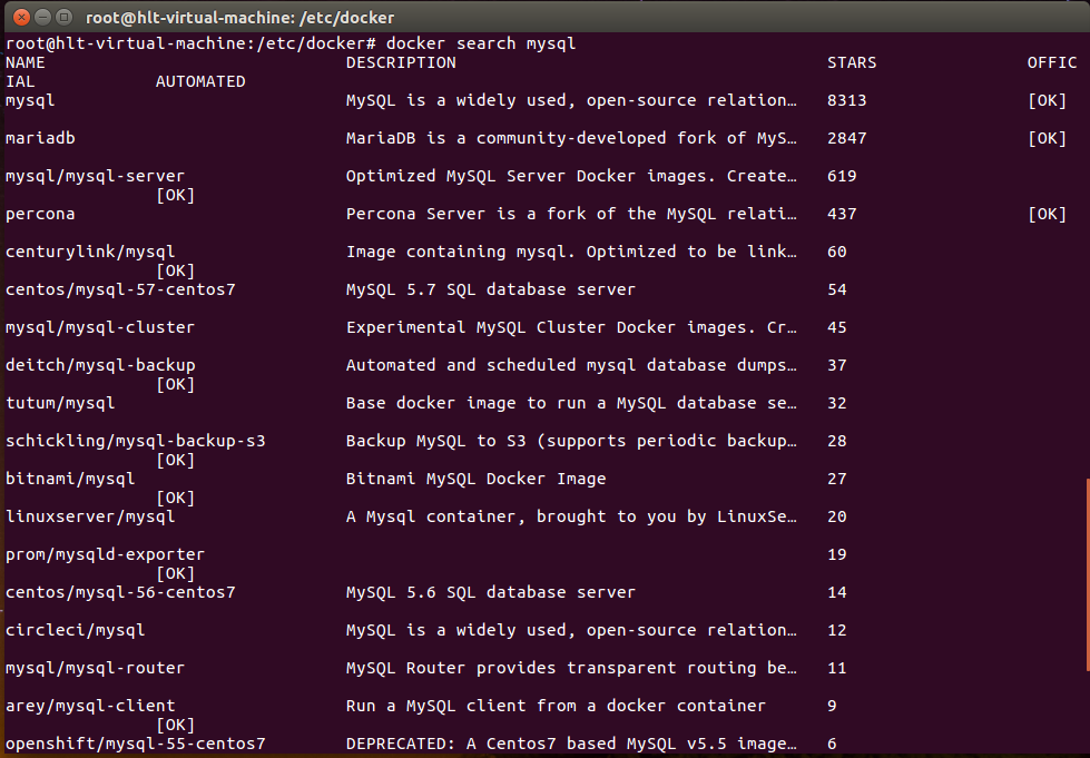Dock报错:Error response from daemon: Get https://index.docker.io/v1/search?q=mysql&n=25: dial tcp ...