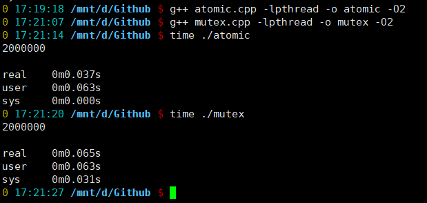 C++ mutex和std::atomic性能比较_qmutex和stdmutex性能对比-CSDN博客