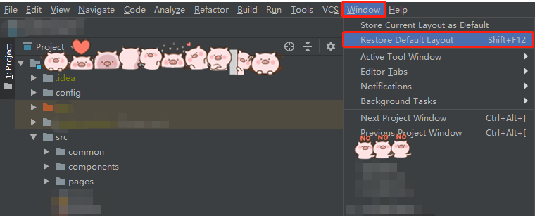 将IntelliJ UI重置为默认值（重置窗口布局）_idea重置ui-CSDN博客