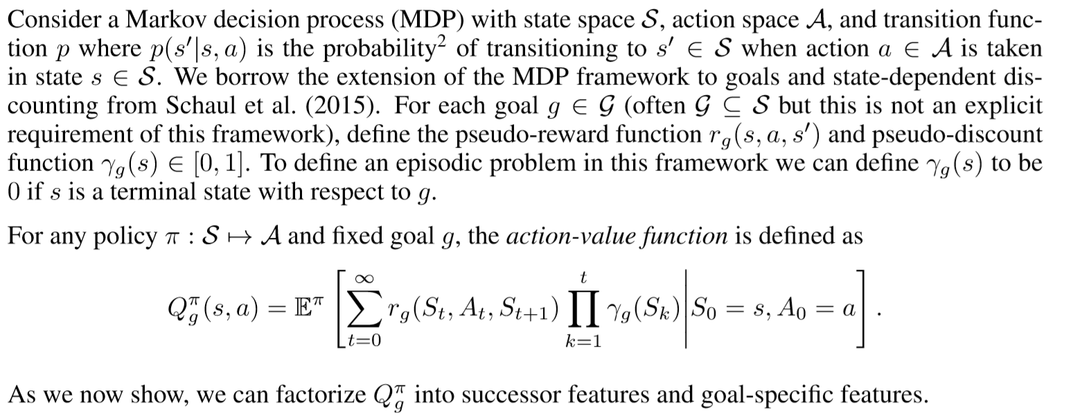 UNIVERSAL SUCCESSOR FEATURES FOR TRANSFER REINFORCEMENT LEARNING（转移强化学习 ...