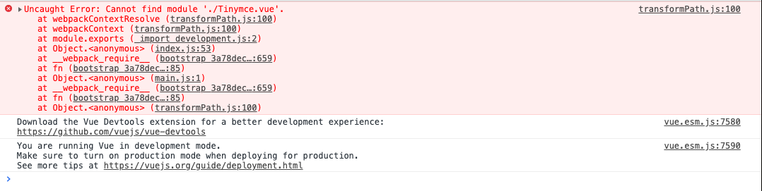 vue-framework-wz关于not found: * vue-tinymce in ./~/babel-load、--save vue-tinymce\、Cannot GET /-CSDN博客