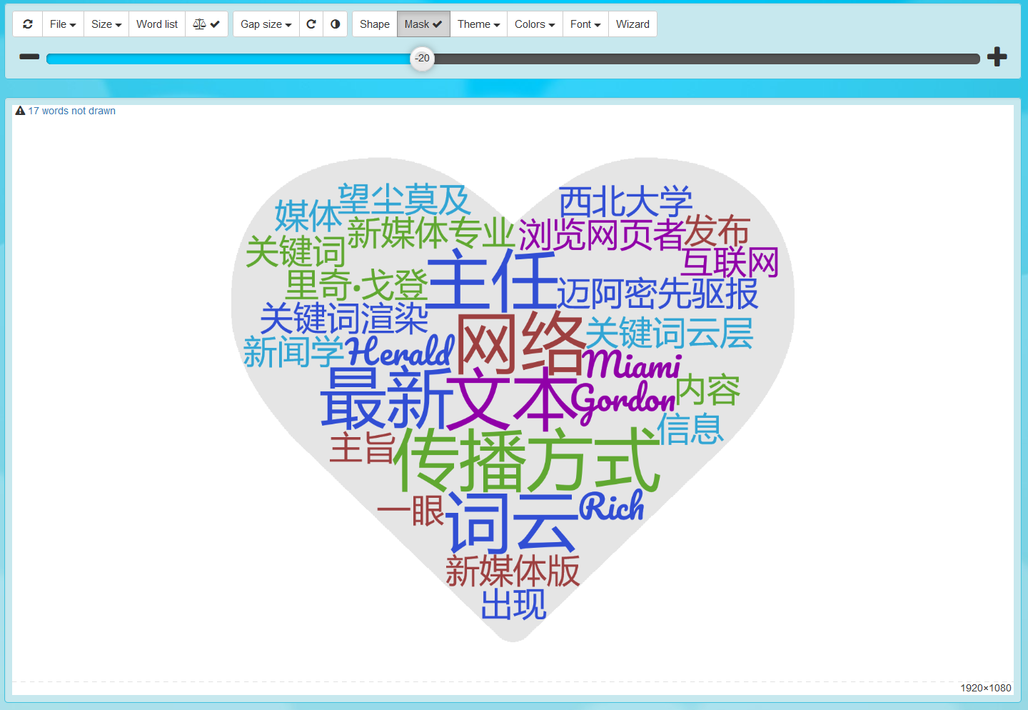 一款【免费简单好用性能强大】的词云wordcloud制作工具（含详细介绍）自动生成词云 Csdn博客 1116