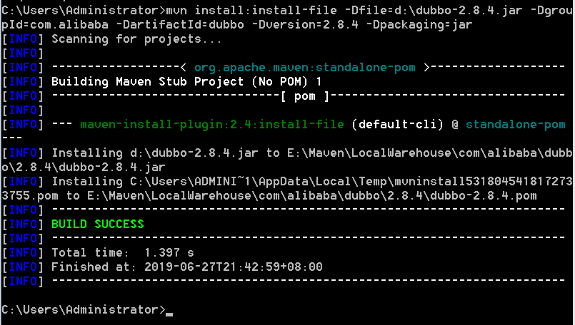 IDEA Maven 无法依赖 dubbo的问题，提示Unresolved dependency:'com.alibaba:dubbo:jar:2.8.4'_unresolved ...